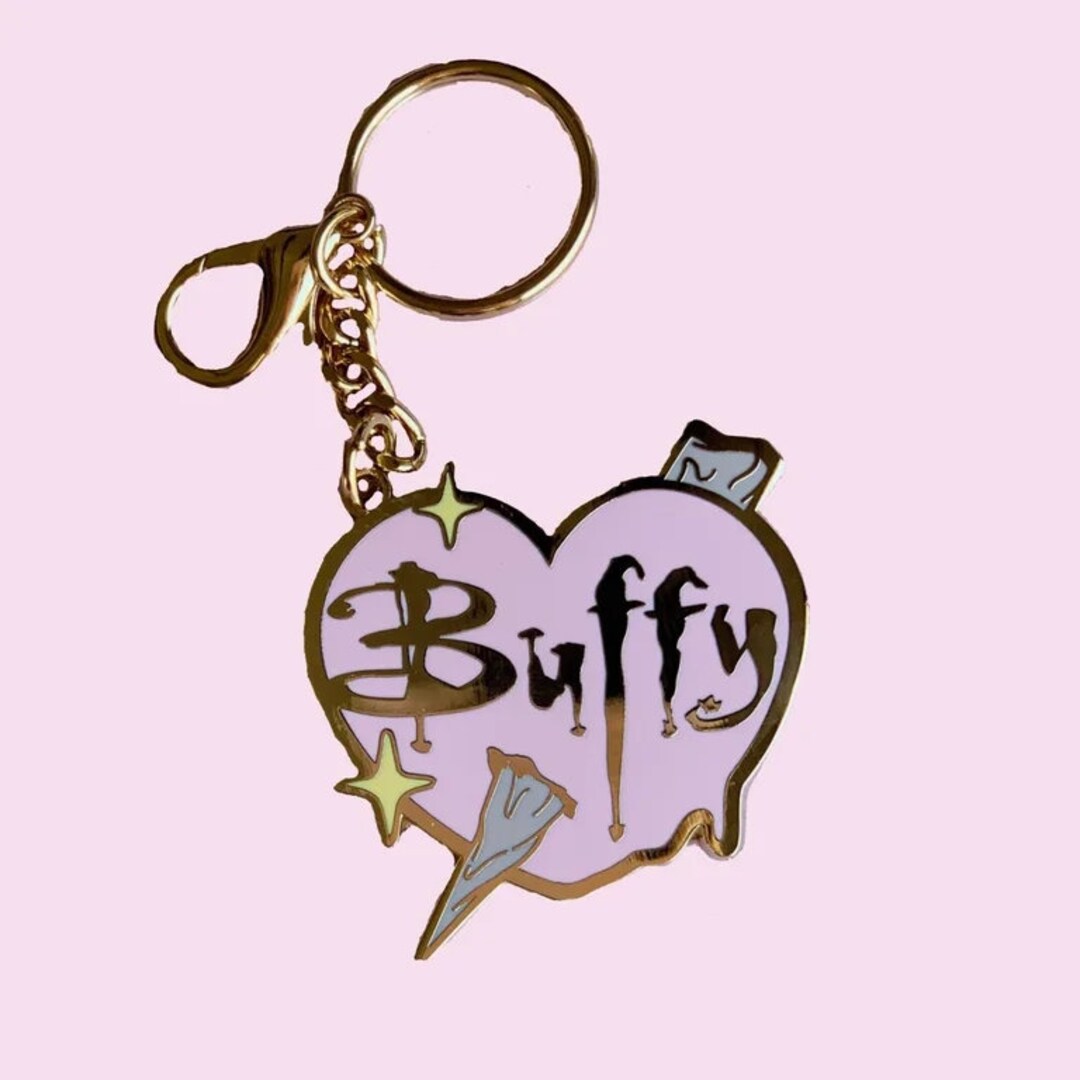 Buffy Heart Keychain - Etsy UK