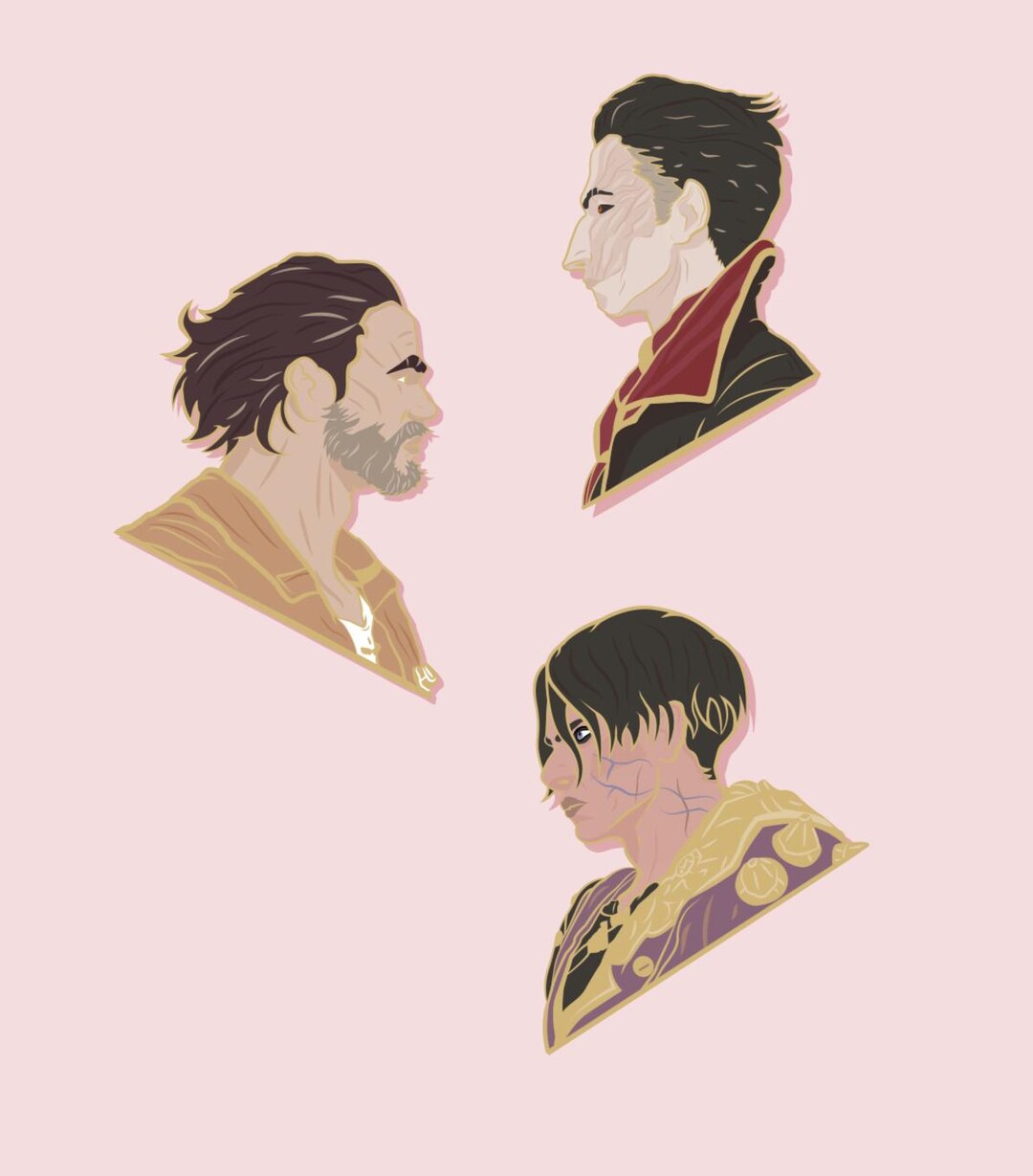 New Arcane Profile Pins PRE ORDER - Etsy