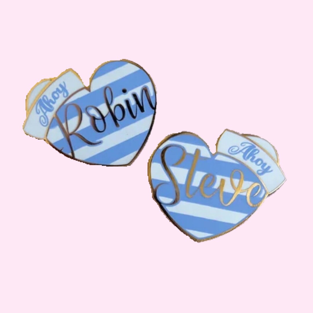 Steve and Robin Hearts - Etsy