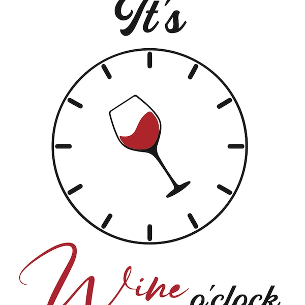 Wine O Clock - Etsy