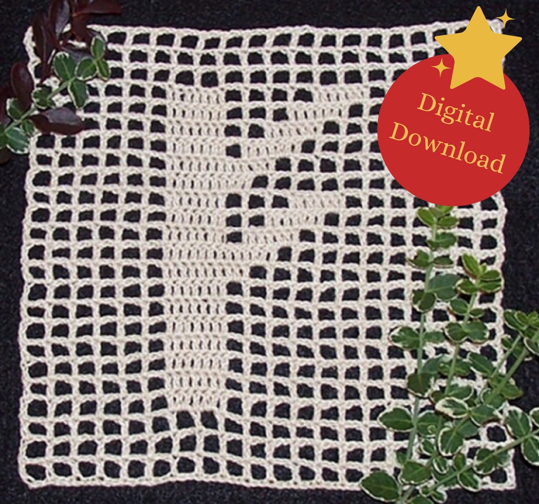 Complete Set of 24 Runes PDF Filet Crochet Pattern Instant Download ...
