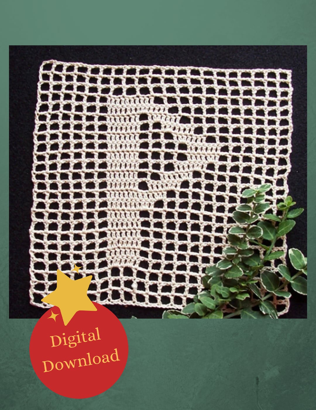 Instant Download Wunjo/joy Rune and Bindrune Filet Crochet PDF Pattern ...