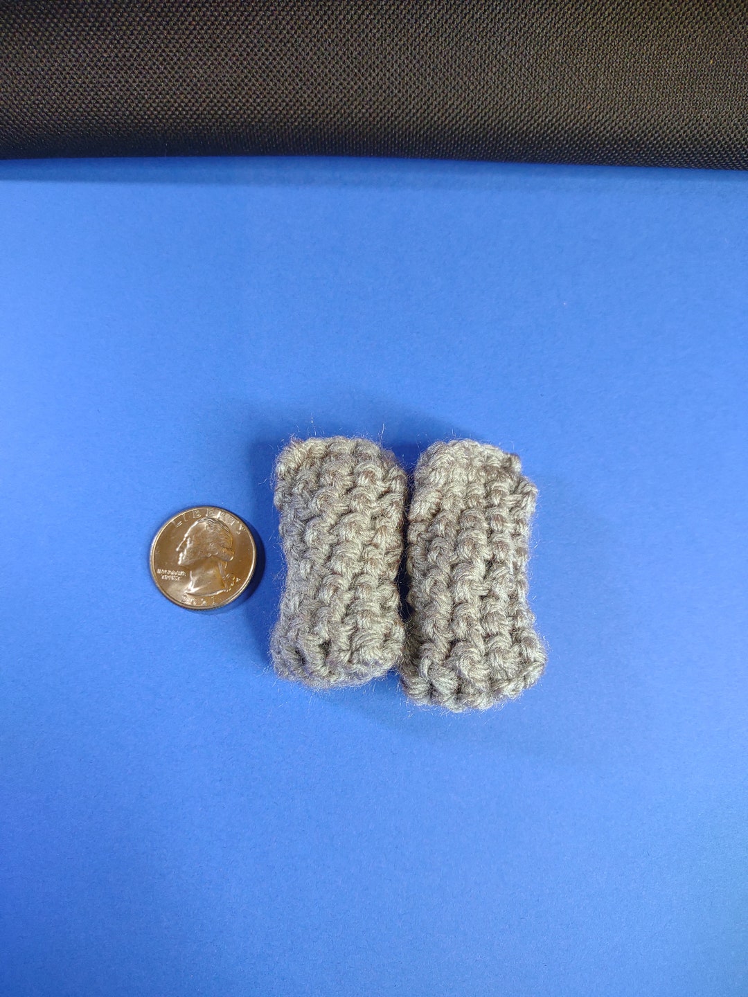 Grey Yarn Fidget Toy Pair: Pocket-sized Sensory Fidget - Etsy