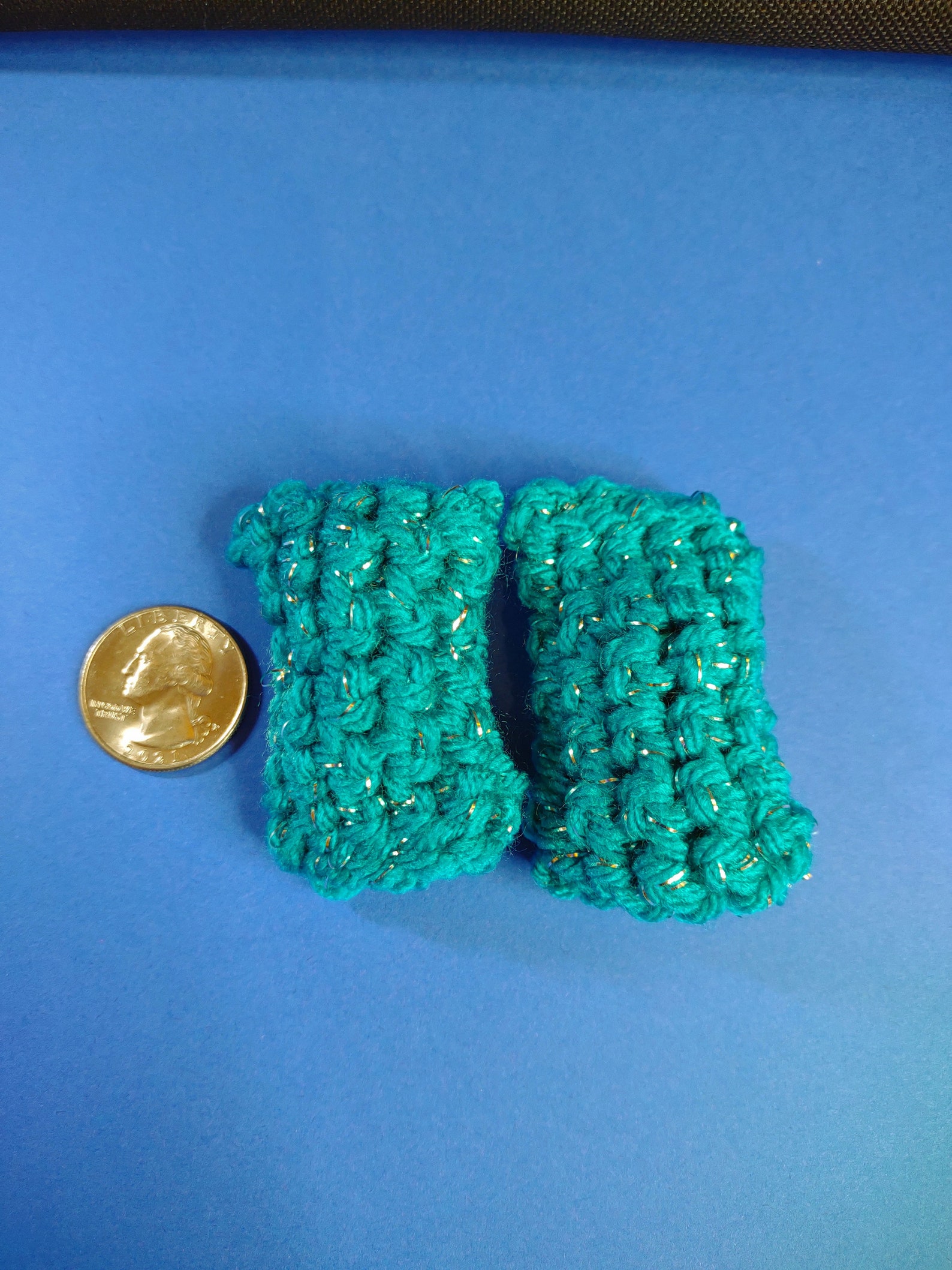 Teal Sparkle Marble Fidget Pair, Small Marble Fidget, Fidget for Stress ...