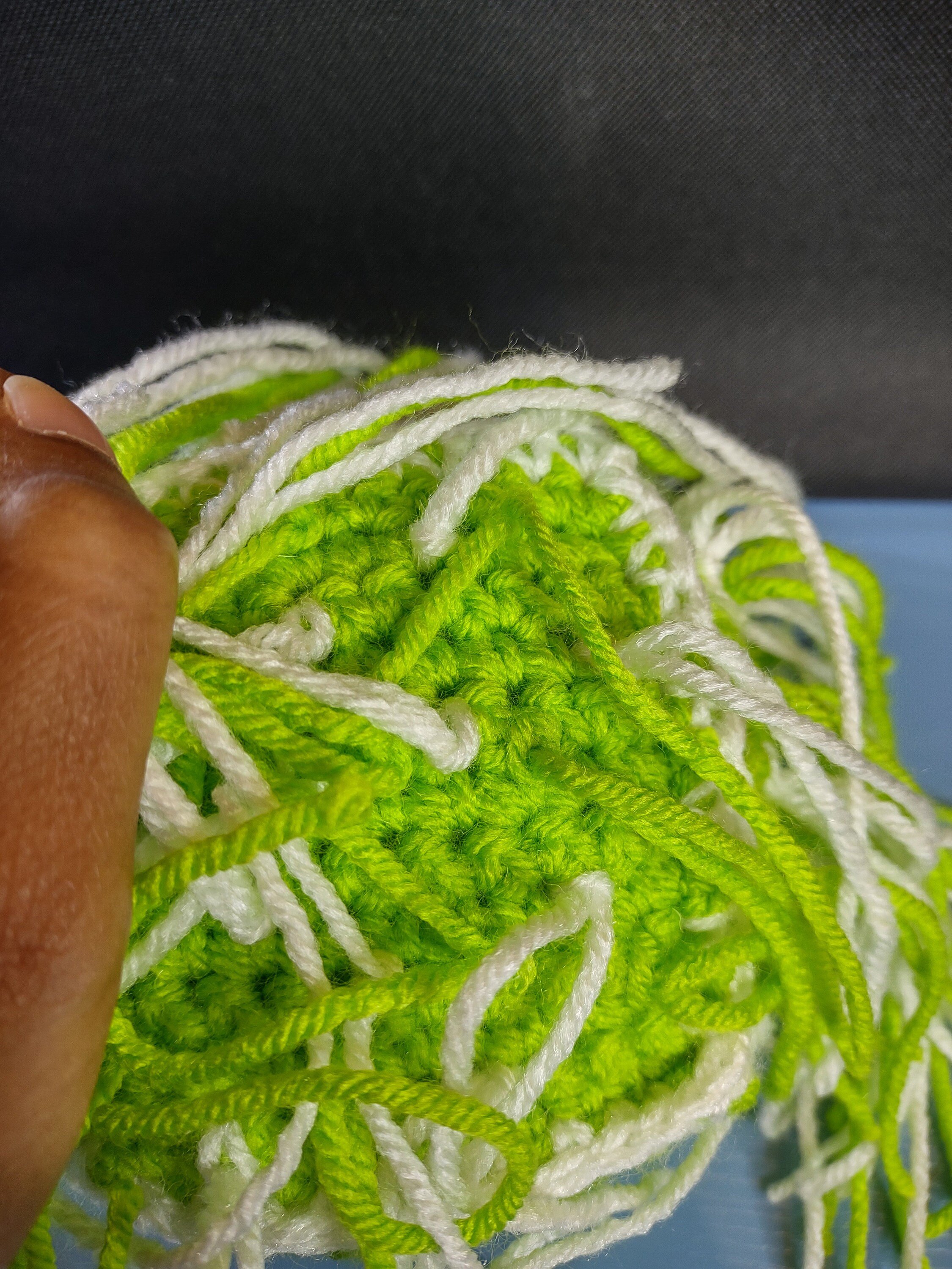 Green Crochet Fidget Picking Cube and Stress Ball/cube, Sensory Picking ...