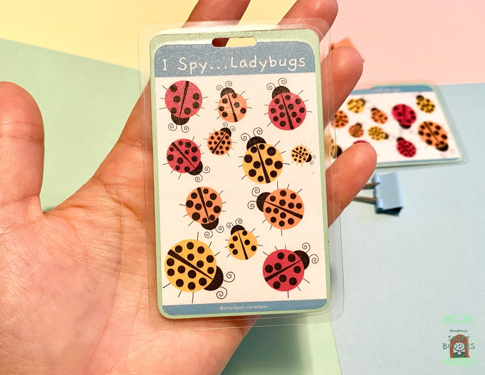 I Spy Ladybug (S3) (single-sided) | Badge Buddies, Shift Buddies, Play ...