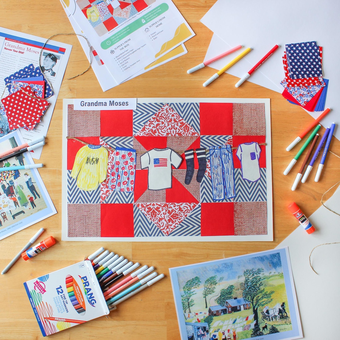 Homeschool Art Box - Grandma Moses Art Box - Art Lesson and Art Project ...