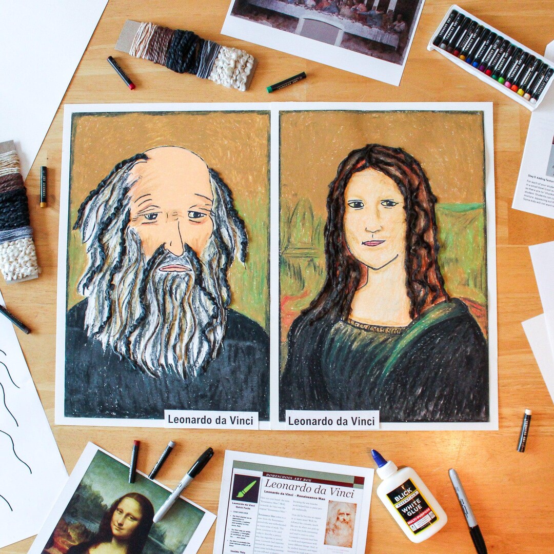 Homeschool Art Box - Leonardo Da Vinci Box - Art Lesson and Art Project ...