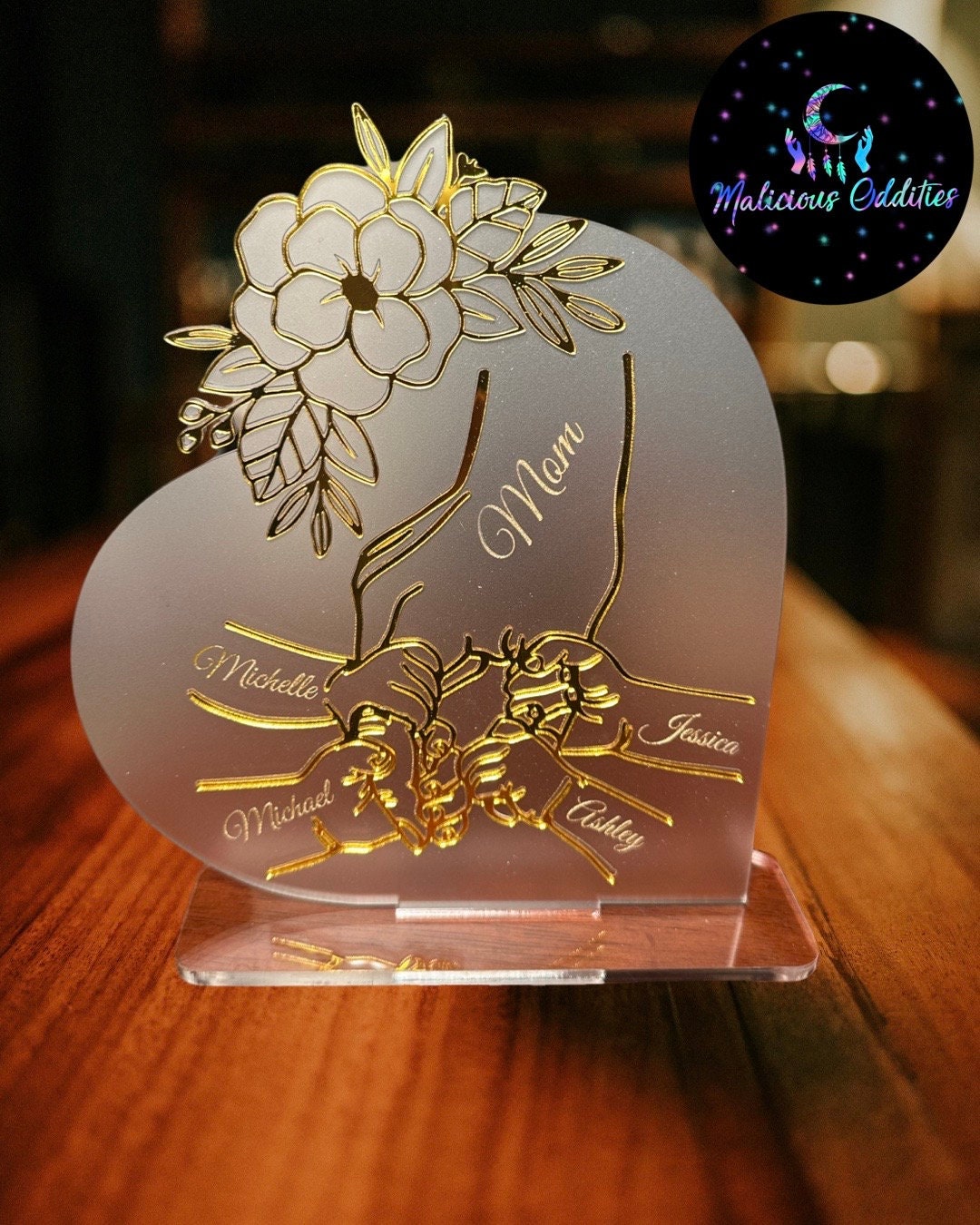 Mom & Kids Acrylic Plaque - Etsy