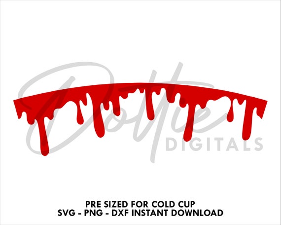 Spooky Cup SVG PNG DXF Blood Drip Halloween Cutting File 24oz - Etsy UK