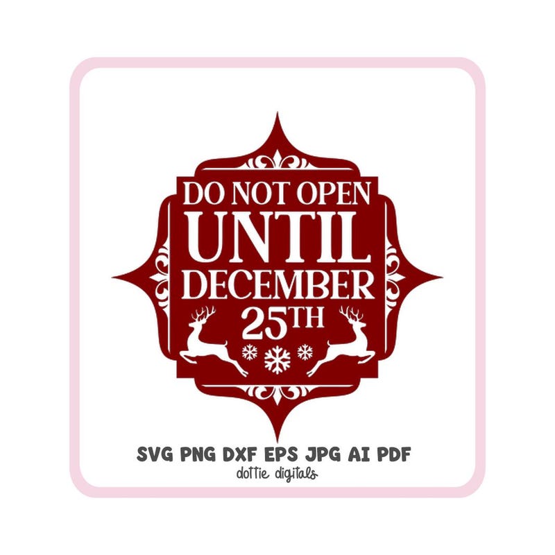 Do Not Open Until Christmas Label - Etsy
