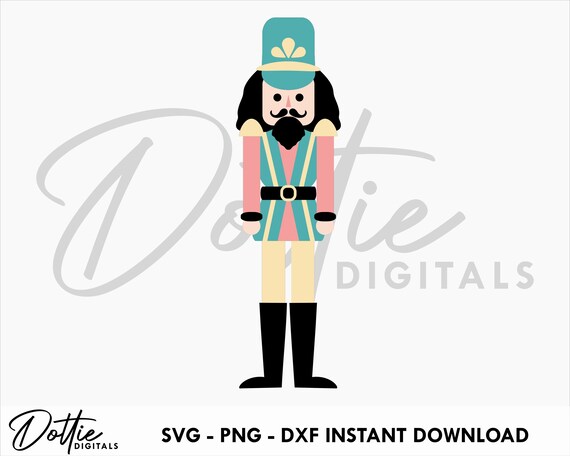 Nutcracker Toy Soldier SVG PNG DXF Traditional Festive Wooden - Etsy