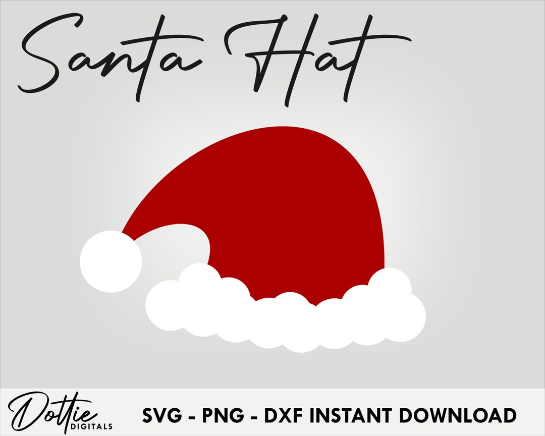 Santa Hat SVG PNG DXF Merry Christmas Winter Festive Jolly Quote ...