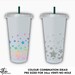 Sparkle Stars Sbux Cold Cup No Hole SVG PNG Dxf No Gap Star Full Wrap ...