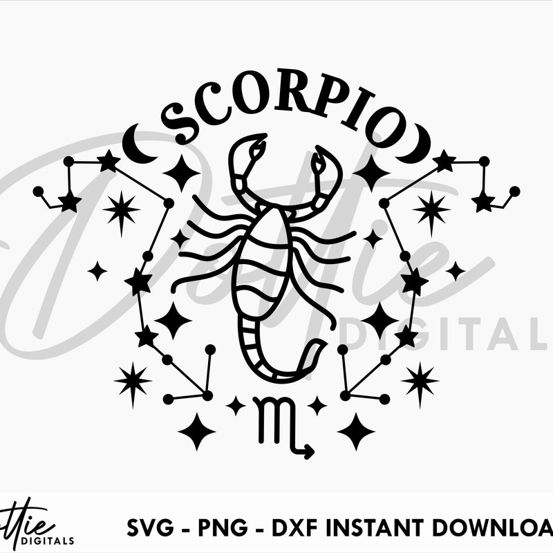 Scorpio Svg - Etsy