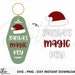 Santa's Magic Key Christmas Motel Keychain SVG PNG DXF - Retro Hotel ...