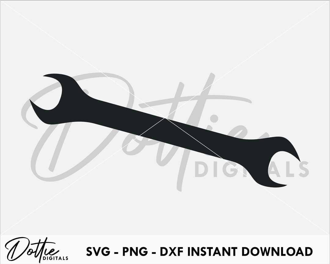 Tool SVG Files PNG DXF Wrench Spanner Tool Box Builder Cutting File ...