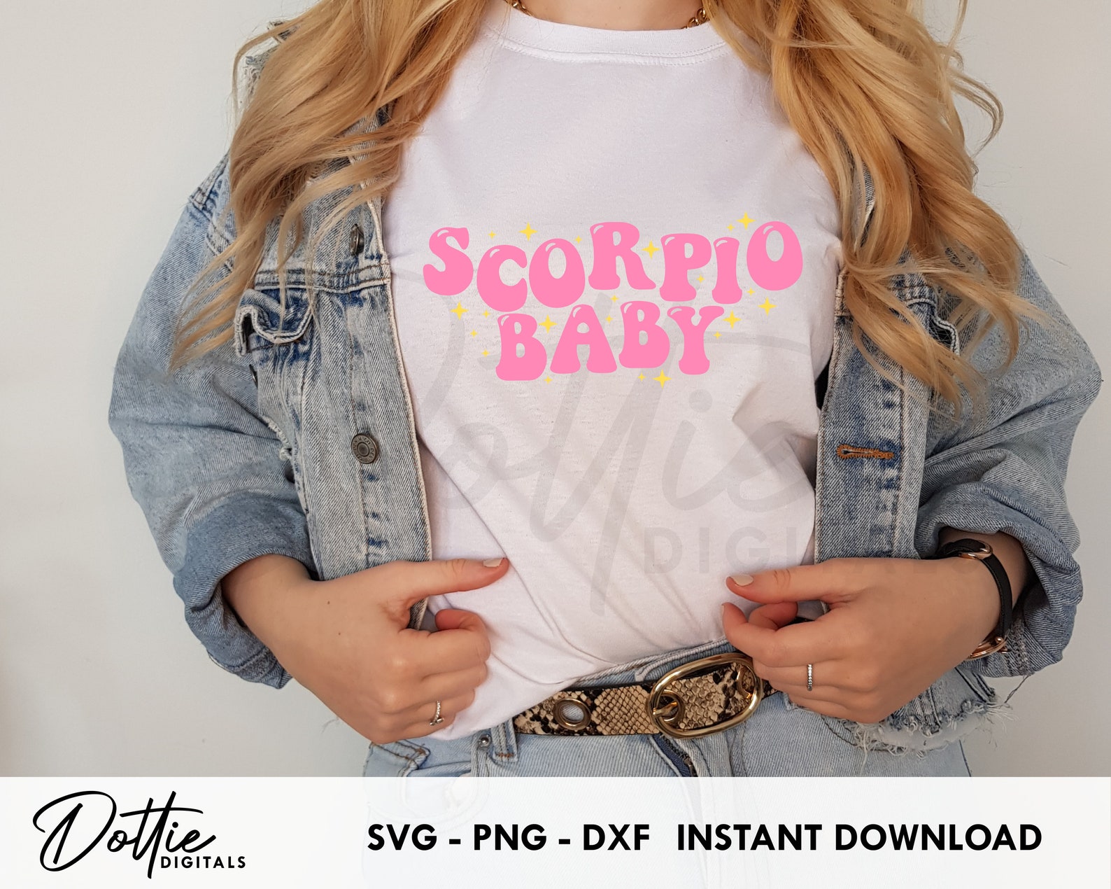 Scorpio Baby SVG PNG DXF Star Sign Cutting File Design - Etsy