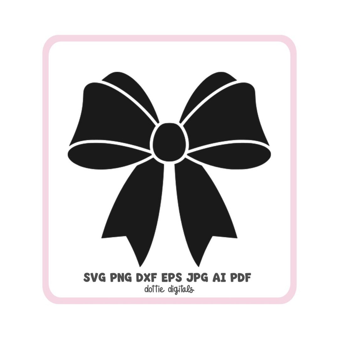 Classic Bow SVG PNG DXF, Festive Cut File, Christmas Cricut ...