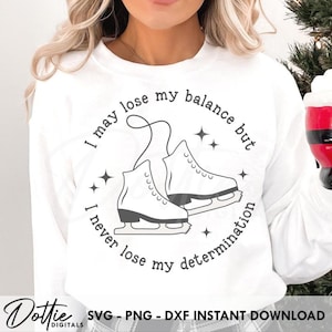 Ice Skating Quote SVG PNG DXF - Cute Christmas Xmas - Cut File Design ...
