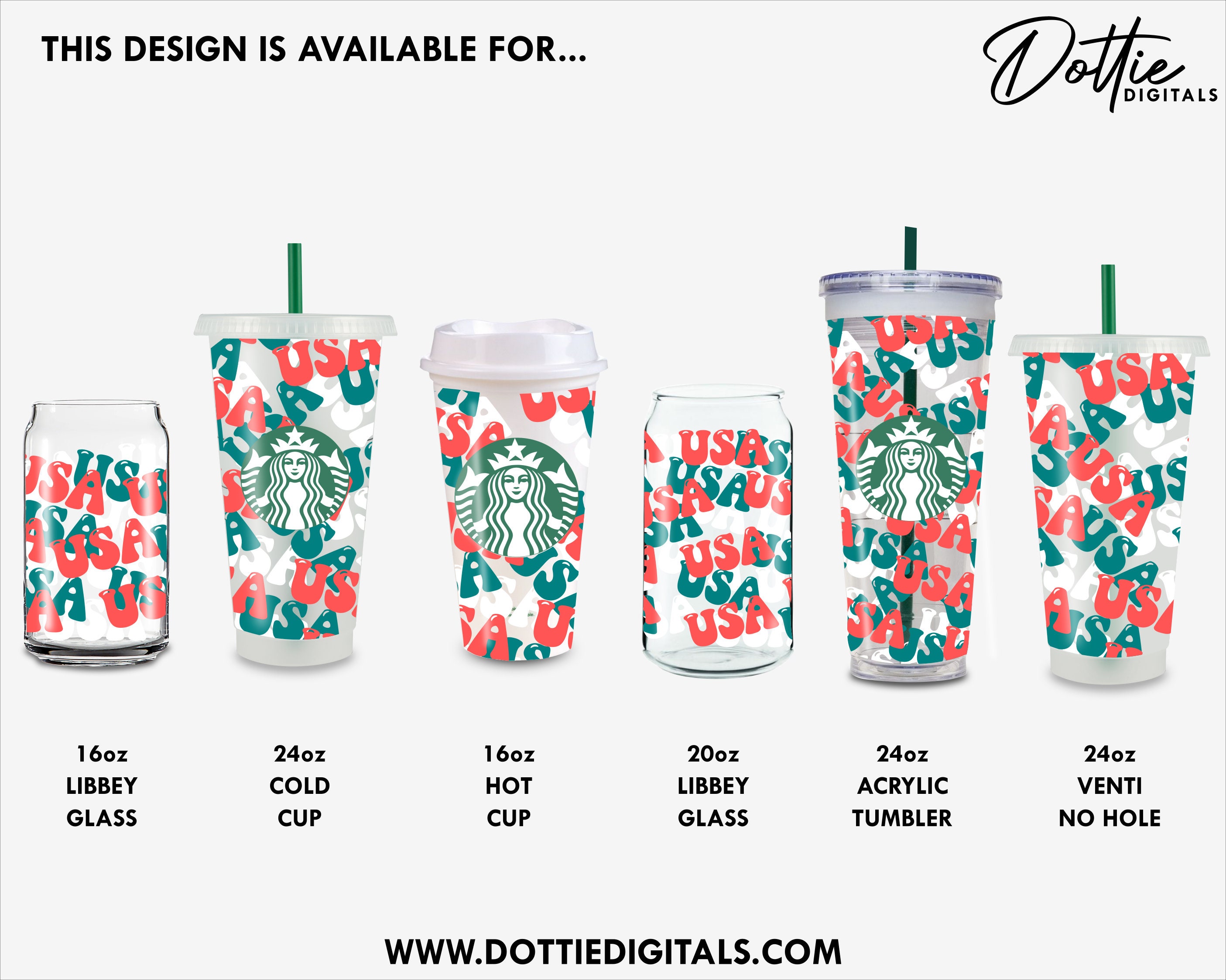 USA 16 Oz Glass Can Cutfile SVG PNG Dxf United States America - Etsy