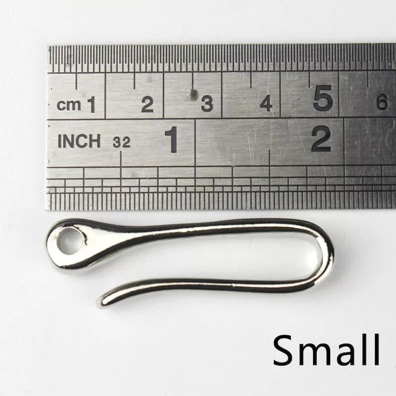 Solid Brass Chrome Plated U Hook Key Chain Belt Hook - Etsy