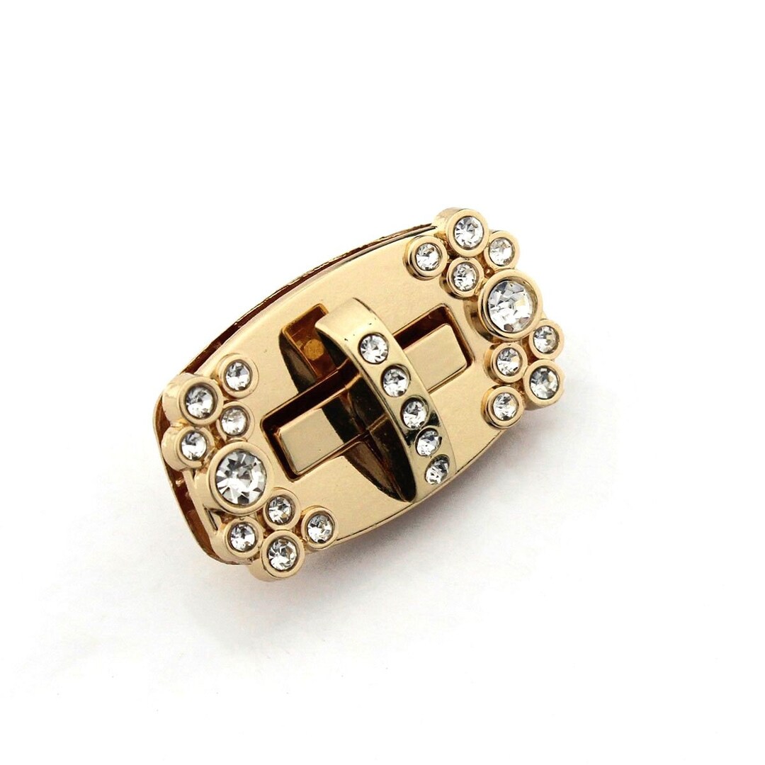 Turn Twist Lock With Rhinestones for Bags Clutches Purses - Etsy