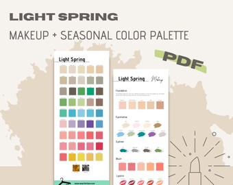 Deep dark Autumn Palette Digital Swatch Fan Seasonal - Etsy