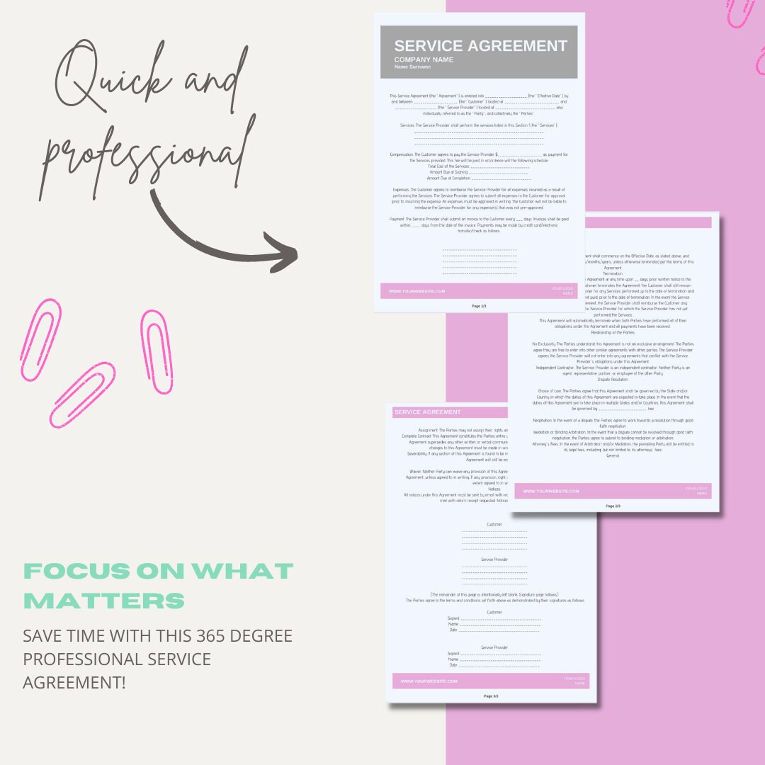 STYLIST Service Provider Kit Editable Canva Template - Invoice, Sedvice ...