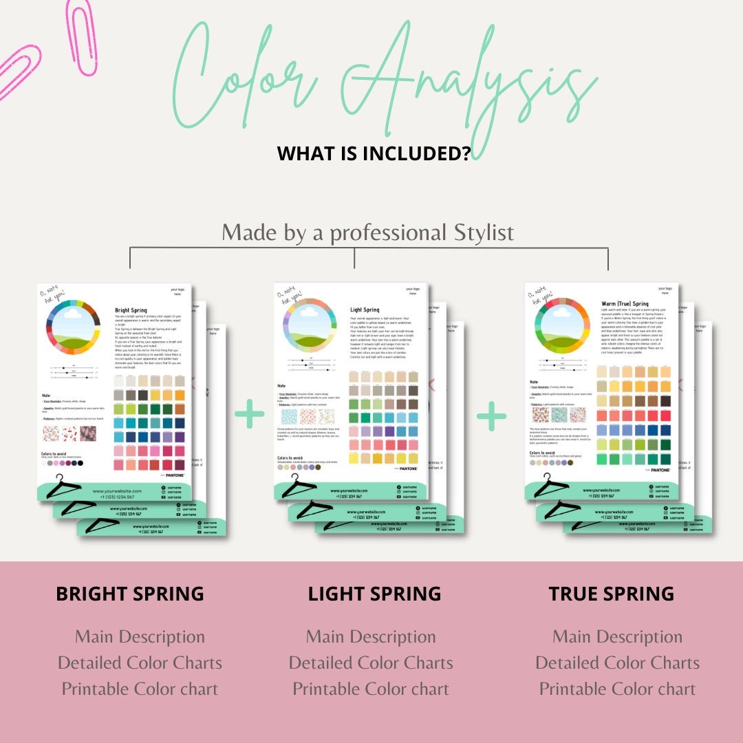 Spring Seasonal Templates Editable Canva Document for - Etsy