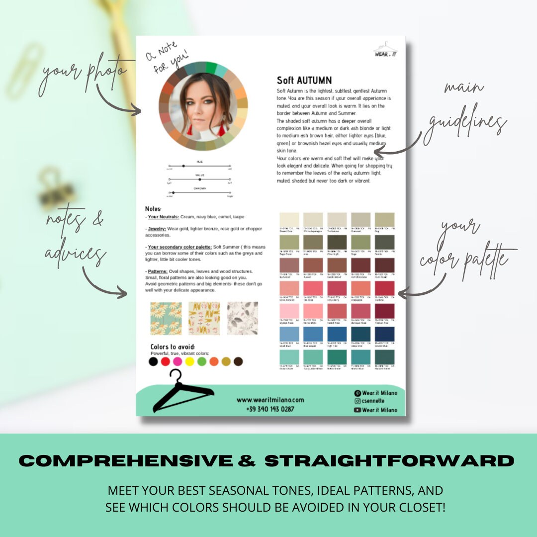 Seasonal Color Analysis- Your Armocromia Colour Palette - Etsy