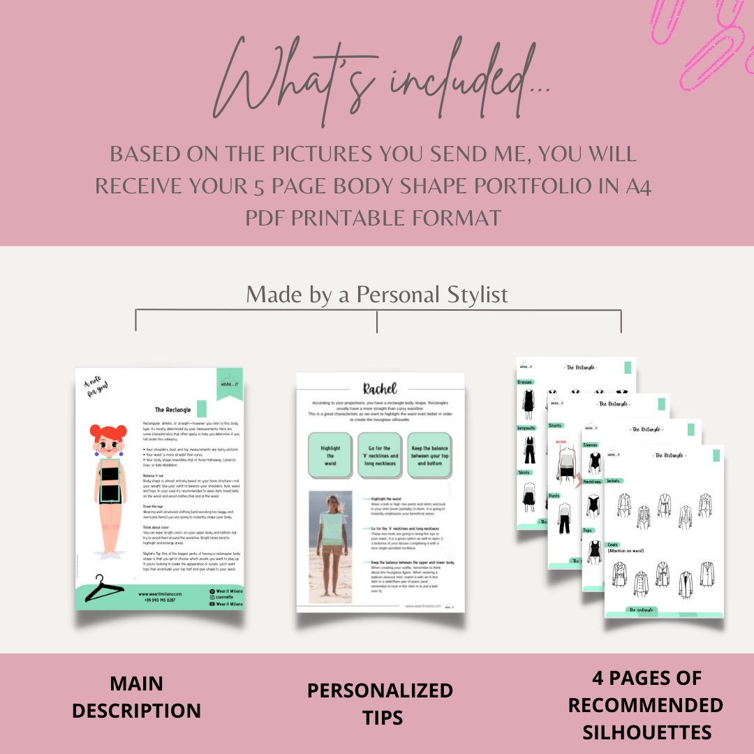Body Shape Analysis and Figure Portfolio - Etsy
