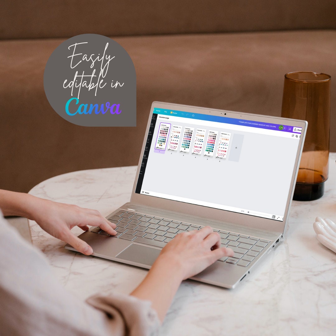 SUMMER Editable Canva Template for Makeup Recommendations and Seasonal ...