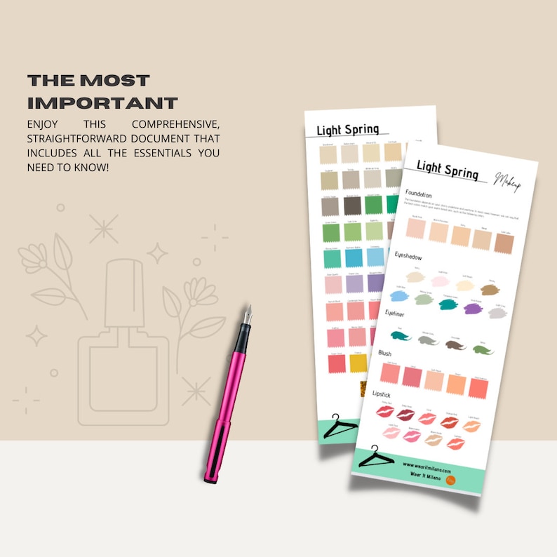 LIGHT SPRING Seasonal Color Palette and Makeup Palette Armocromia ...