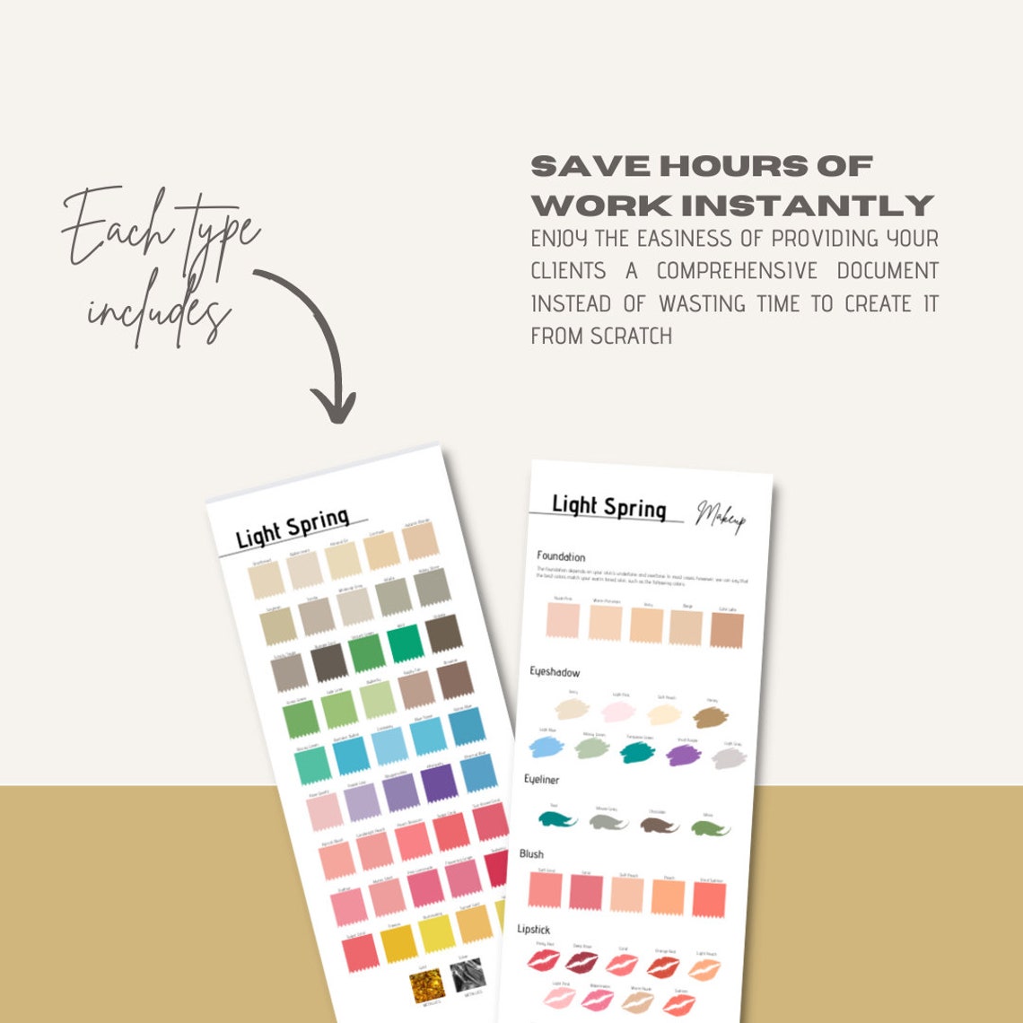 12 SEASONS Editable Canva Template for Makeup Recommendations - Etsy