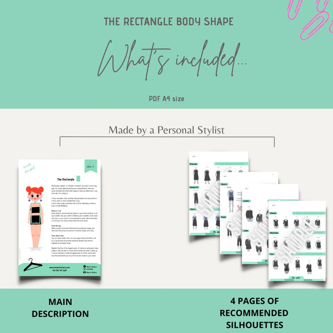 Rectangle Body Shape Analysis Figure Portfolio Silhouette ...