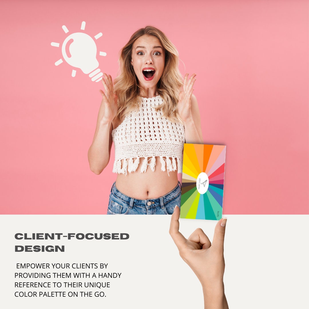 Color Analysis Business Card Template: 12 Season Client Palette (canva ...
