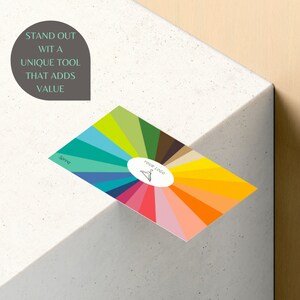 Seasonal Color Analysis Business Card Template: Canva Editable Palette ...