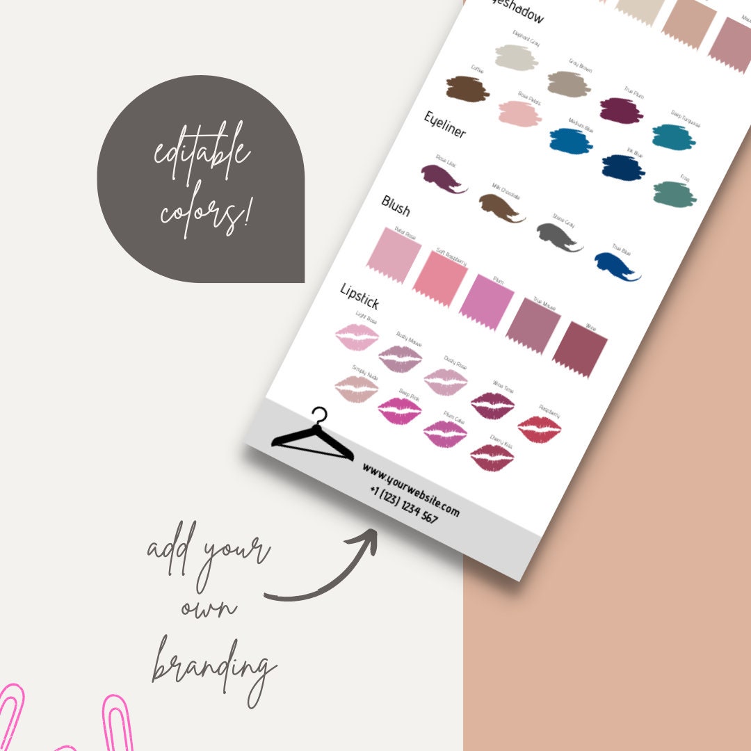 SUMMER Editable Canva Template for Makeup Recommendations and Seasonal ...