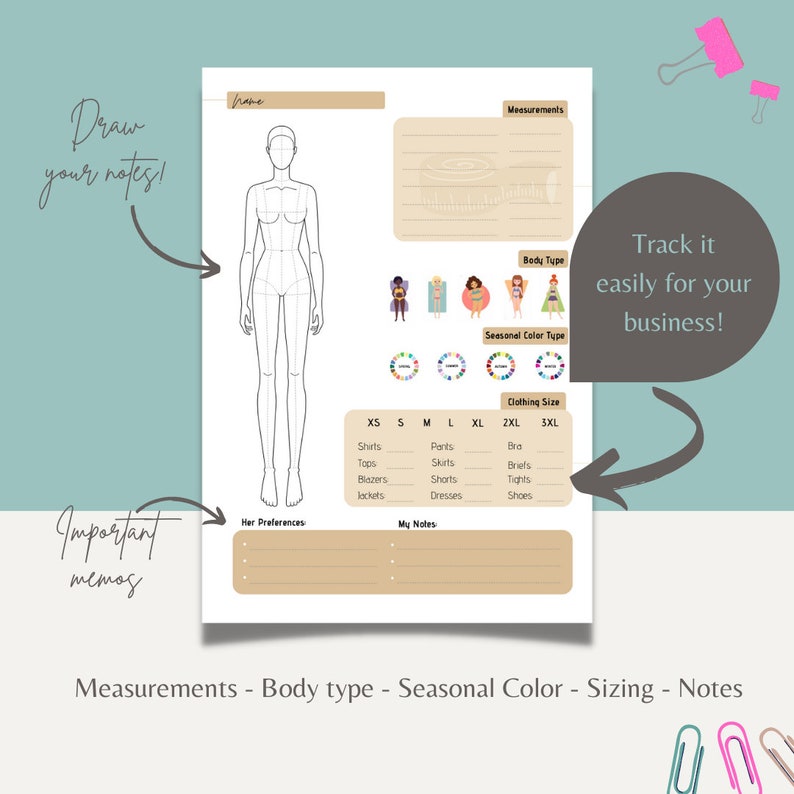 CLIENT PORTFOLIO Editable Canva Template Printable PDF Track - Etsy ...