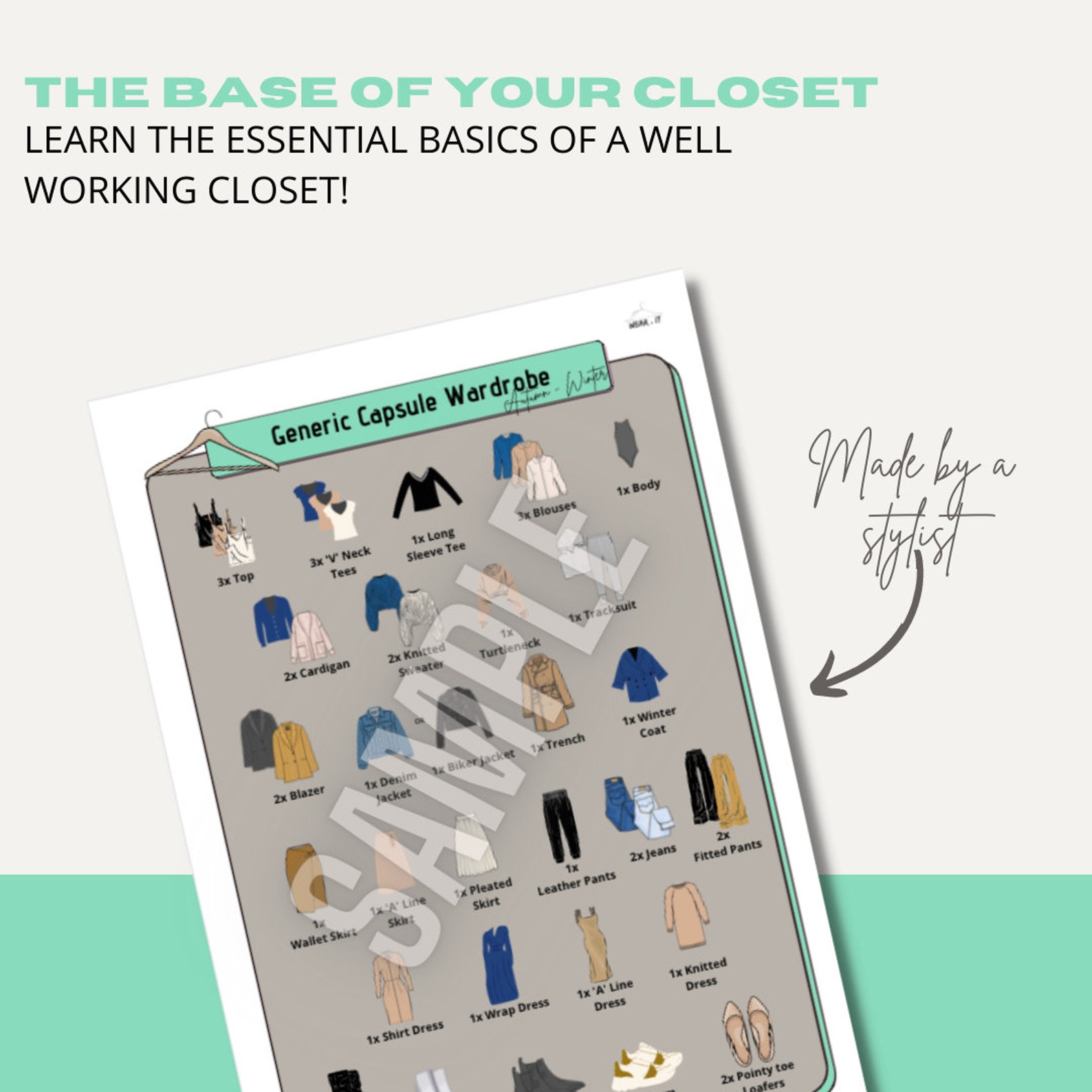 AUTUMN WINTER Capsule Wardrobe Checklist - A Guide to a Generic ...