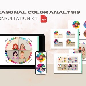 12 Seasonal Color Analysis Kit PDF for Professional Armocromia ...