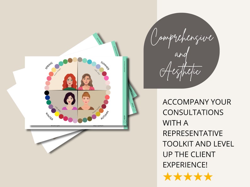 12 Seasonal Color Analysis Kit PDF for Professional Armocromia ...