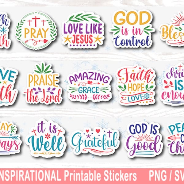 Christian Stickers - Etsy