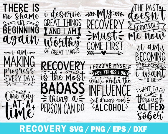 Sobriety Svg Recovery SVG Inspirational Svg Mental Health - Etsy
