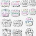 Digital Stickers Png, Inspirational Sticker Bundle, Motivational Svg ...