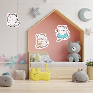 Printable Stickers SVG, Cat PNG, Printable Cat Stickers, Downloadable ...