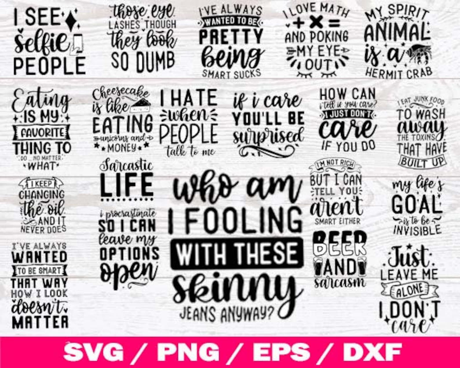 Sarcastic SVG Adult Humor SVG Bundle SVG Files for Cricut - Etsy