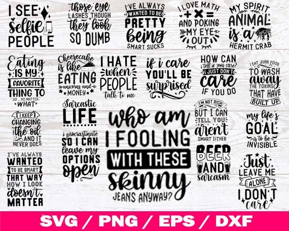 Sarcastic SVG Adult Humor SVG Bundle SVG Files for Cricut - Etsy