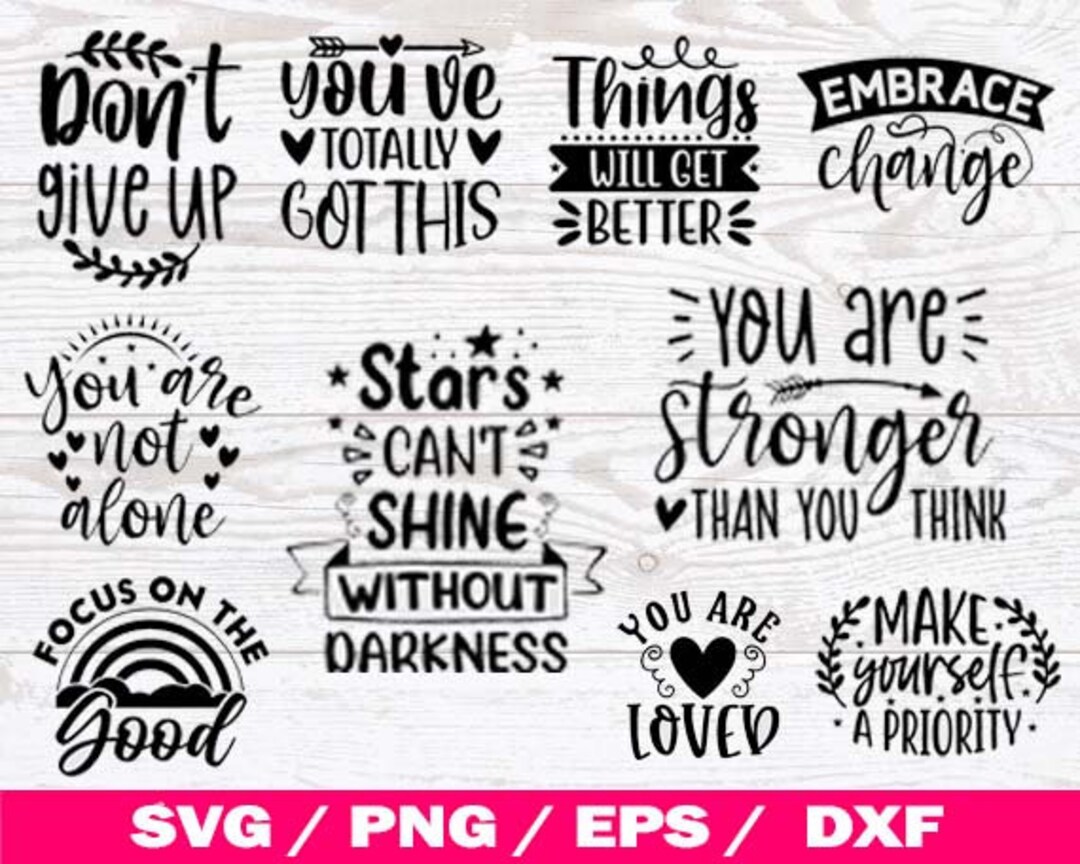 Sobriety Svg, Mental Health SVG, Recovery SVG, Inspirational SVG Bundle ...